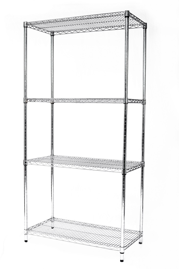 ESD PCB Shelf Chrome Wire Storage Shelving Rack Trolley Cart ESD Shelf