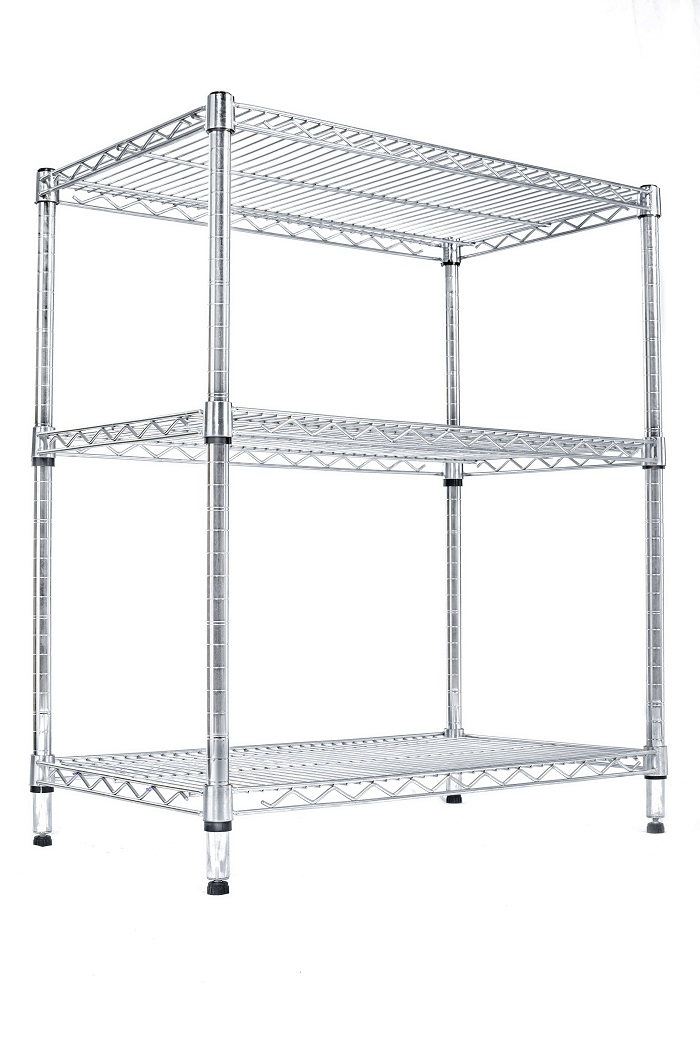 ESD PCB Shelf Chrome Wire Storage Shelving Rack Trolley Cart ESD Shelf